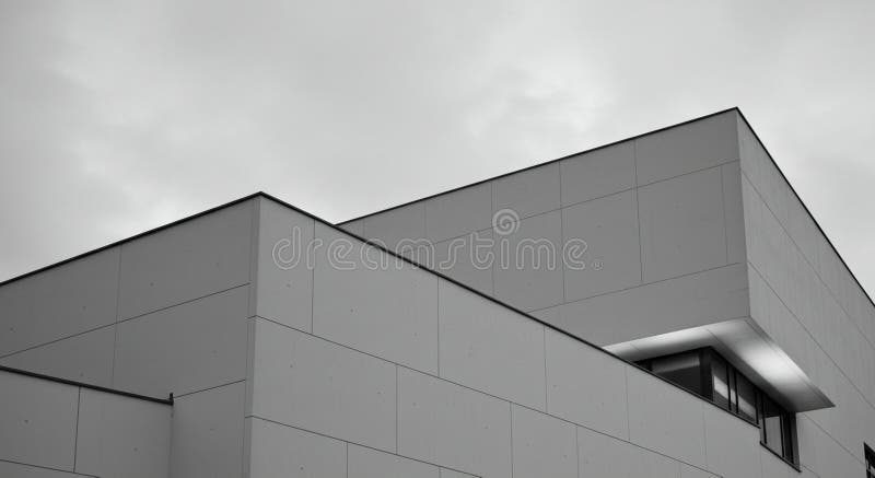 Modern Architectural Design with Geometric Lines and Minimalistic ...