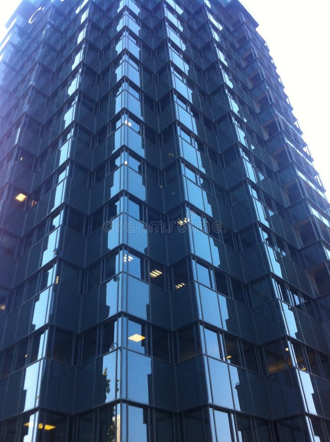 Modern Architectural Design of a Glass Building Stock Image - Image of ...