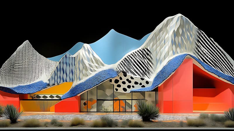 Modern Architectural Design Mountain Inspired Building Stock ...