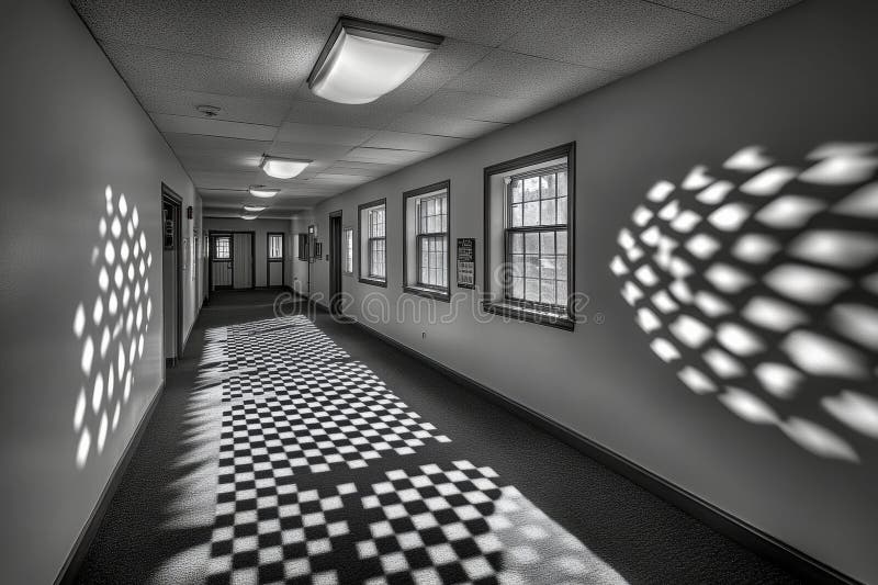 Modern Architectural Design Produces Dramatic Shadows in a Lengthy ...