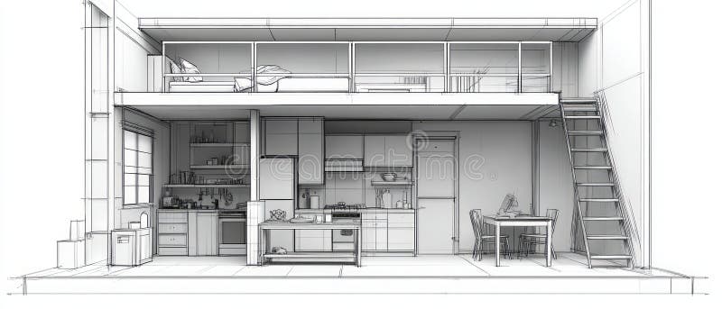 Modern Architectural Design Showcases Open Living Space with Lofted ...