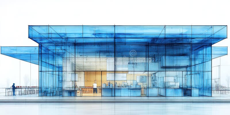 Modern Architectural Design Showcases Transparent Structure in Urban ...