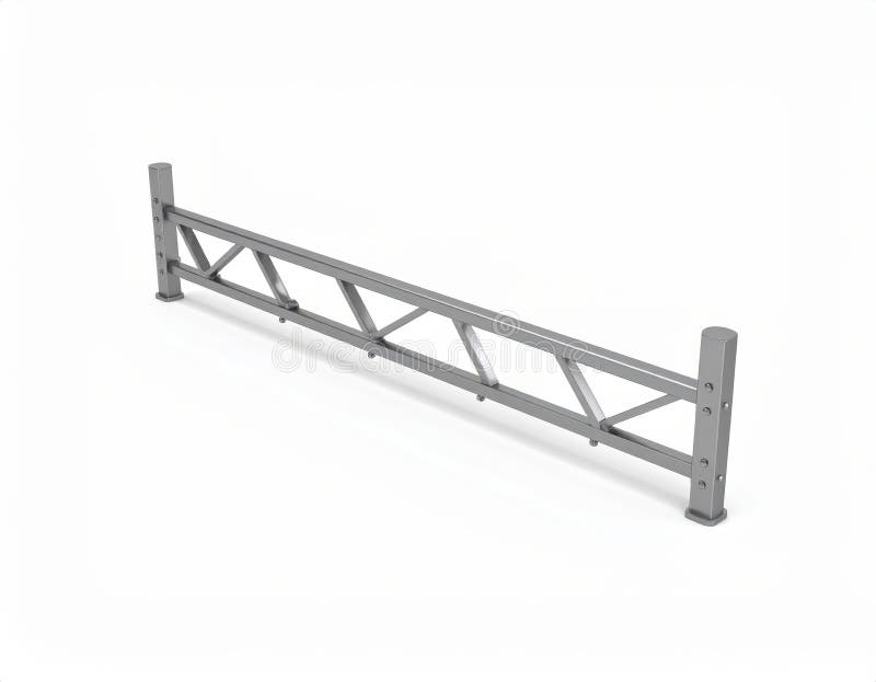 Modern Architectural Design, Sleek Steel Frame Structure Isolated on ...