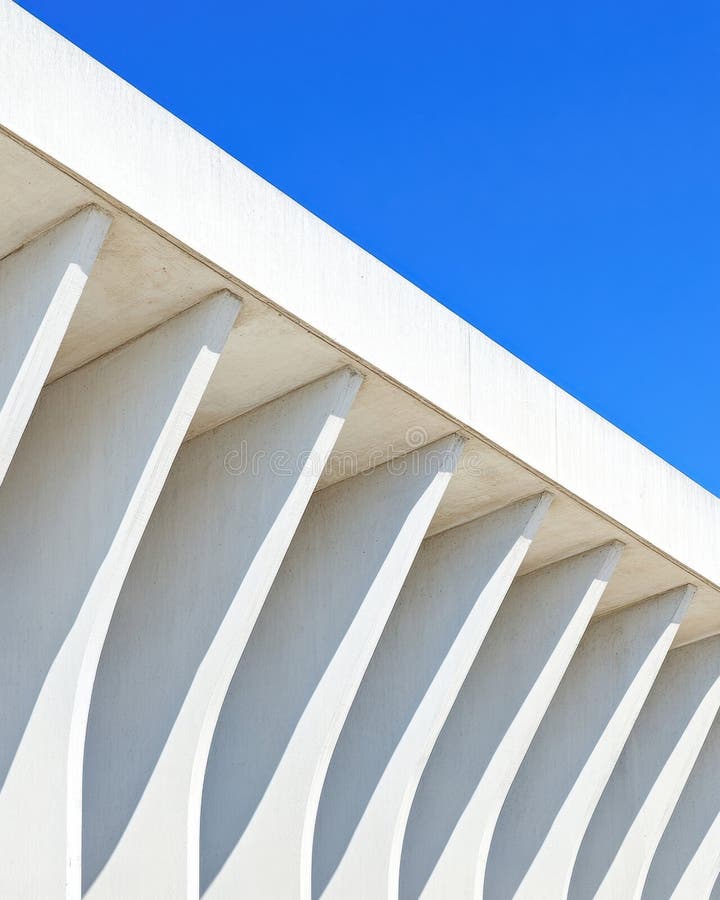 Modern Architectural Details Featuring Unique Structural Lines Against ...