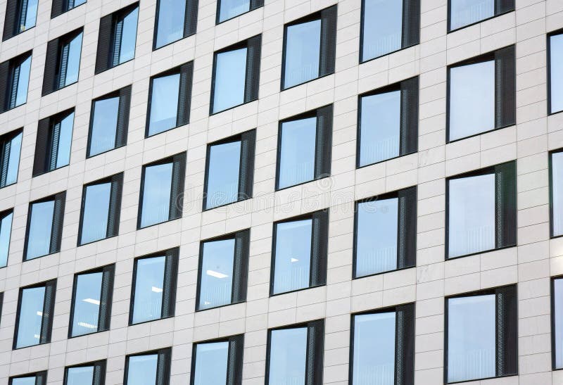 Modern Architectural Exterior Wall Design and Line Details. Stock Image ...