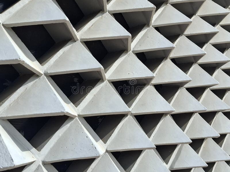 Modern Architectural Facade with Repetitive Design Stock Image - Image ...