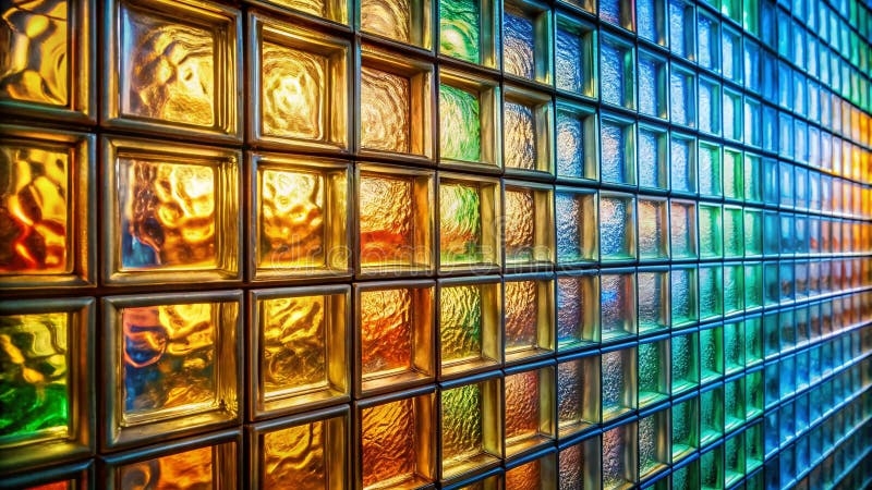 Modern Architectural Glass Block Wall Texture a Stunning Abstract ...