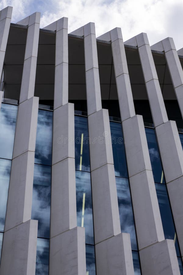 Modern Architectural Glass Structure with Reflections Stock Image ...