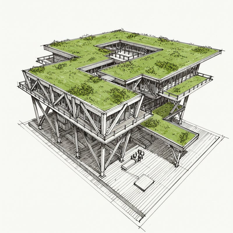 Modern Multi Level Structure Stock Illustrations – 1,061 Modern Multi Level Structure Stock ...