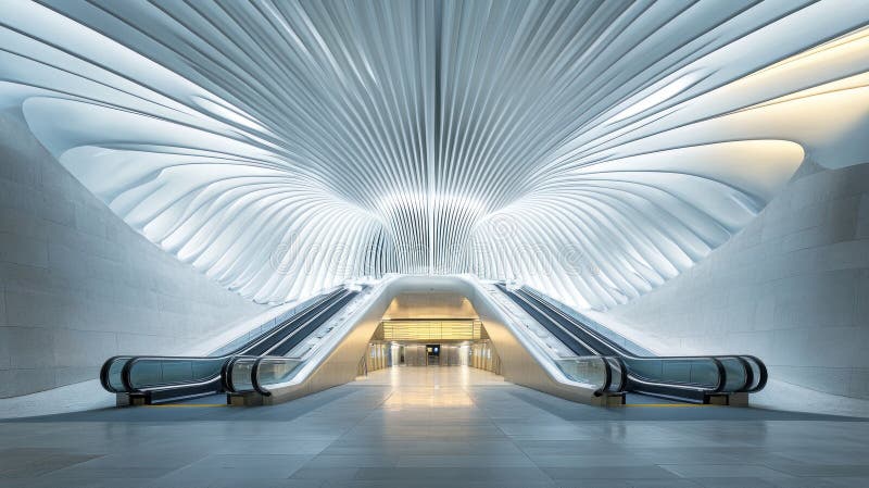 Modern Architectural Interior Stock Photo - Image of hallway, design ...