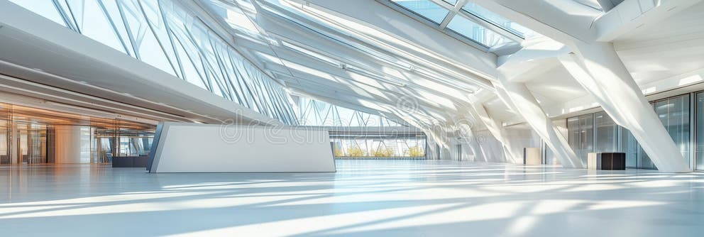 Modern Architectural Interior Design Showcasing Spacious, Bright Atrium ...