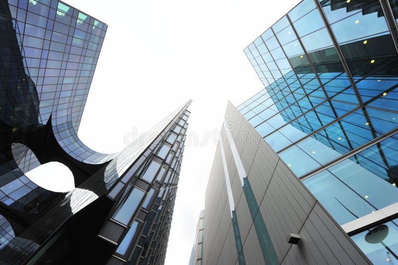 Modern Architectural Lines of Corporate Buildings Stock Photo - Image ...