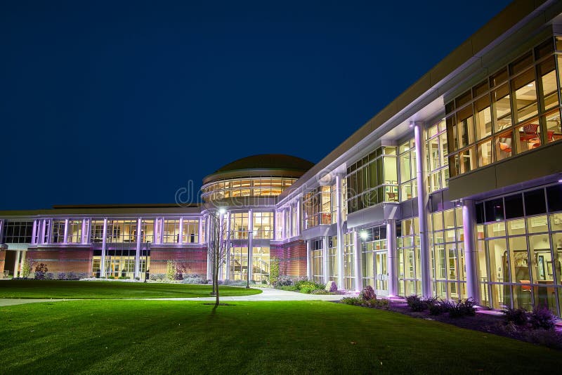 Modern Architectural Marvel in Blue Hour, Indiana Tech Editorial ...