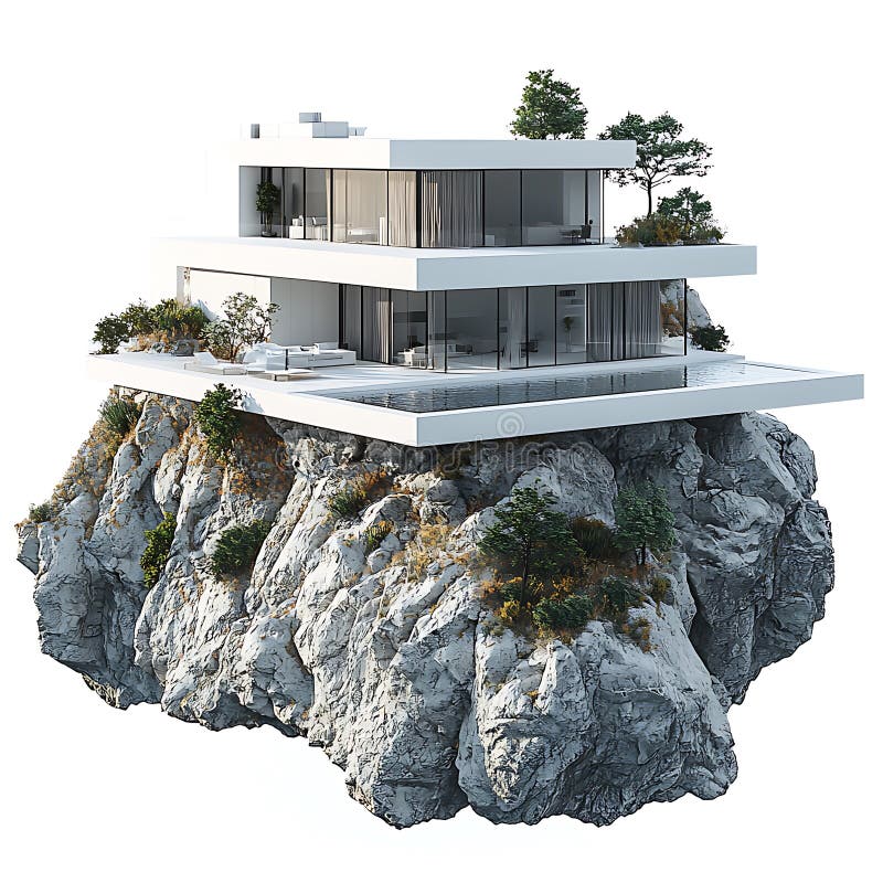 Modern Architectural Masterpiece a Luxurious Cliffside Home with ...