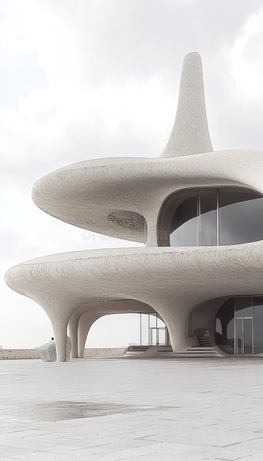 Modern Architectural Masterpiece a Study of Sleek, Curvilinear Design ...