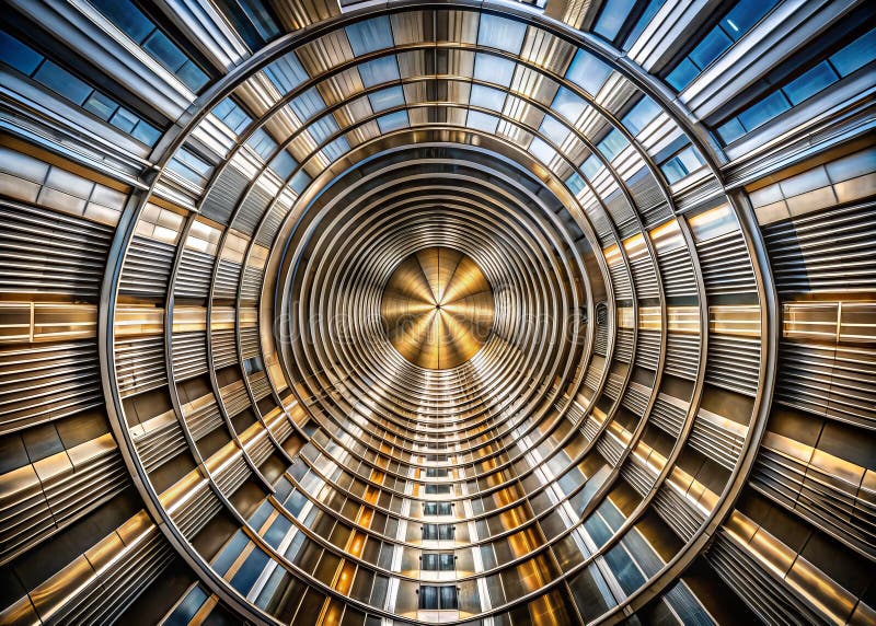 Modern Architectural Metal Patterns Repeating Concentric Designs in ...