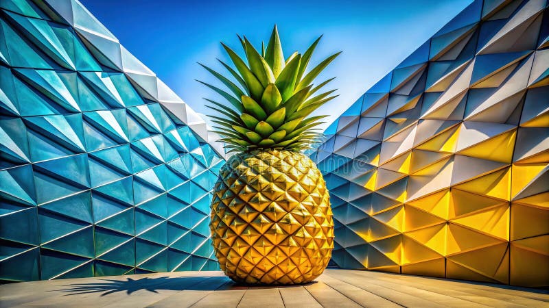 Modern Architectural Pineapple Sculpture a Striking Tropical Design ...