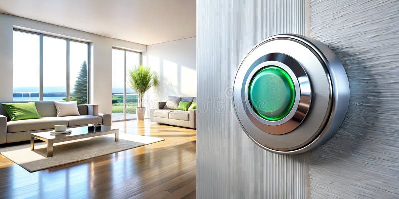 Modern Architectural Push Button Detail a CloseUp Exploration of ...