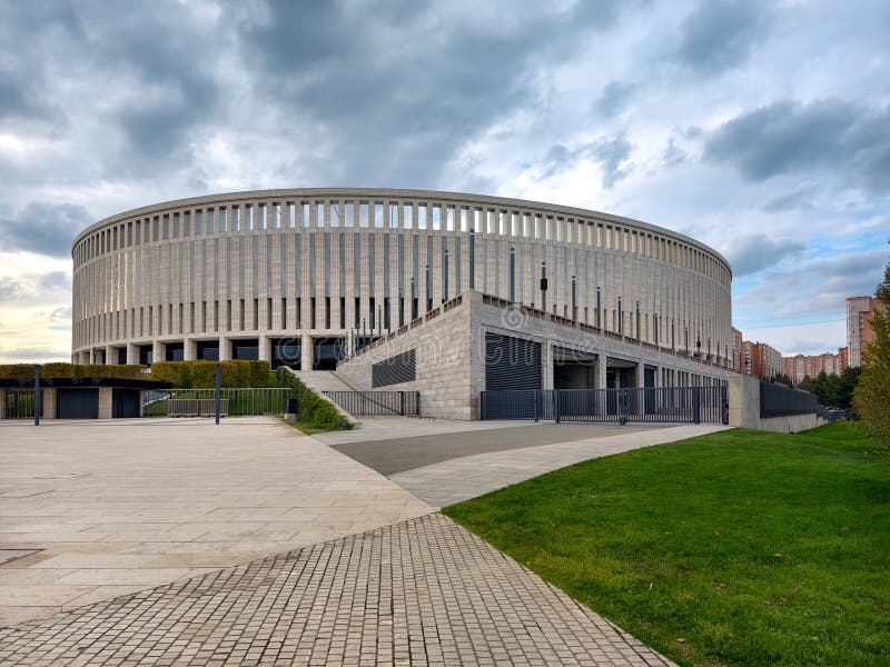 Modern Architectural Stadium with Circular Design in Urban Setting ...