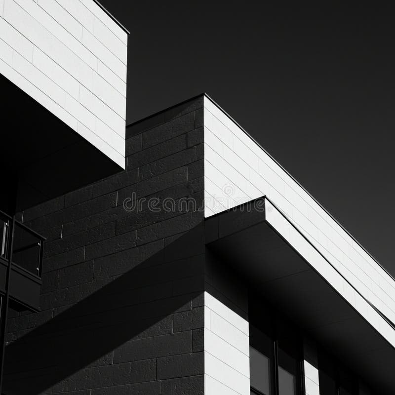 Modern Architectural Structure Featuring Sharp Angles and a Minimalist ...