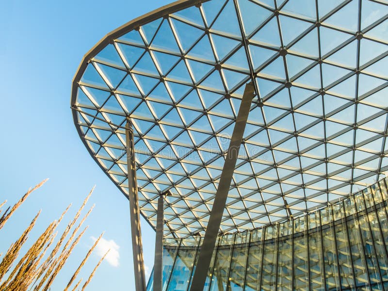 Modern Architectural Structure Made of Glass and Steel Stock Photo ...