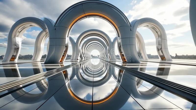 Modern Architectural Structure Showcases Unique Futuristic Design in an ...