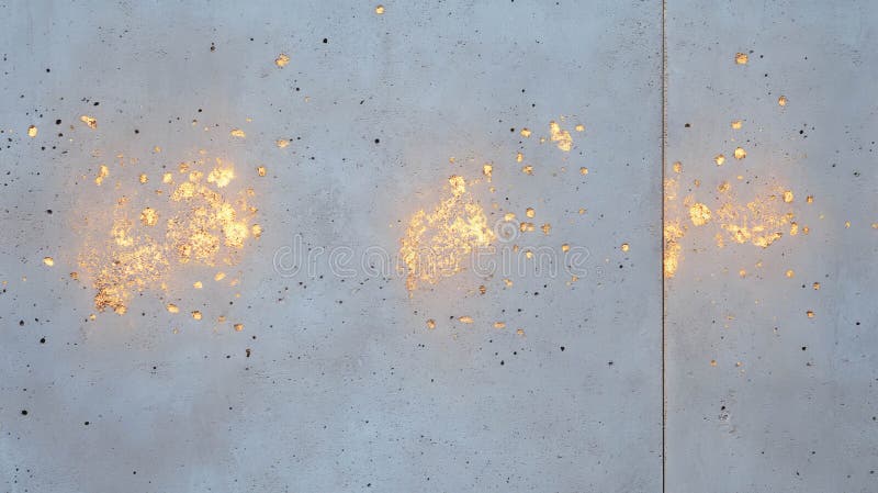 Modern Architectural Surface Design with Light Gold Embedded Concrete ...