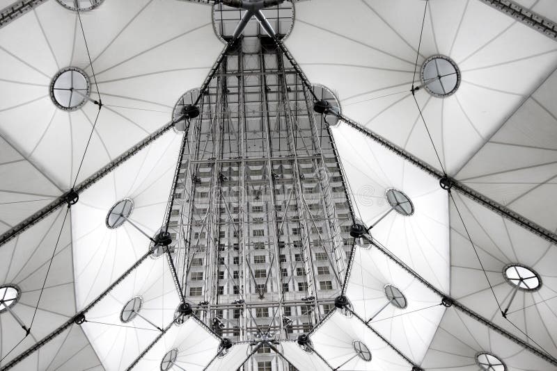 Modern Architecture in La Defense, Paris, France Stock Photo - Image of ...