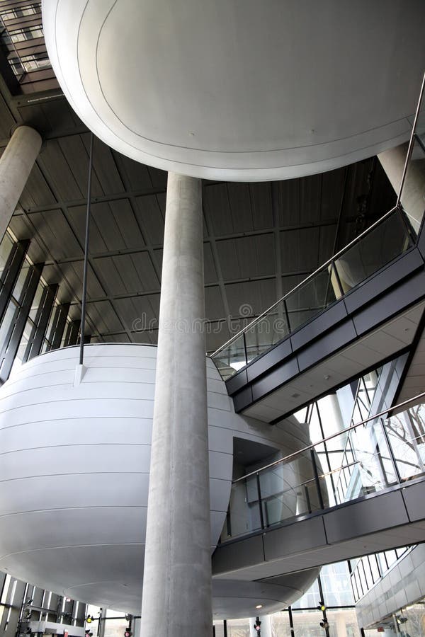 Catwalk on modern building stock photo. Image of sidewalk - 2057184