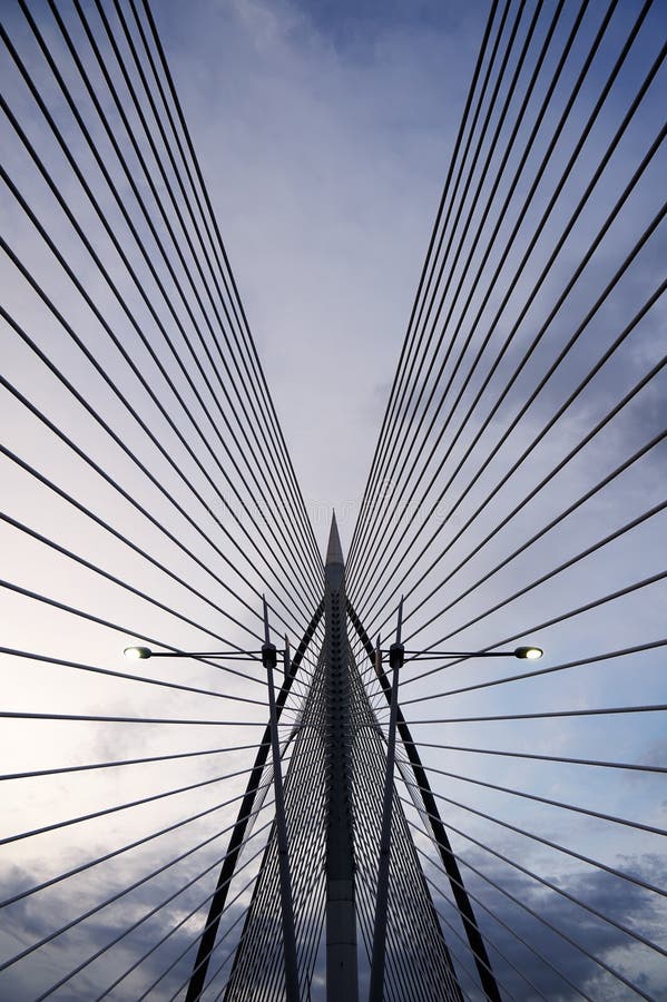 Suspension tension bridge stock photo. Image of bridge - 9695724