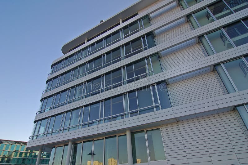 Modern Corporative Business Building Entrance Stock Photo - Image of ...