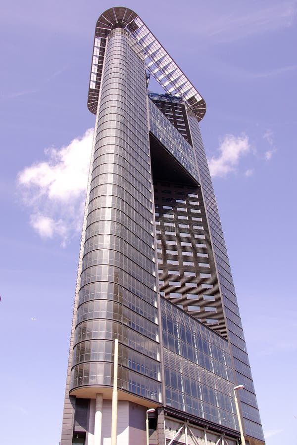 A Modern Triangular Office Block Stock Photo - Image of high, modern ...