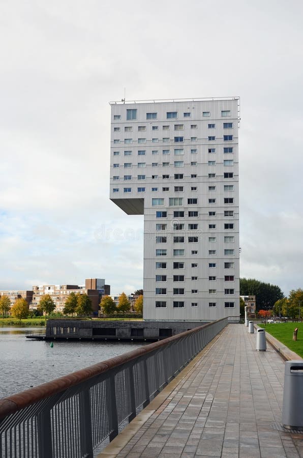 Modern Architecture in Almere, Holland Stock Image - Image of ...