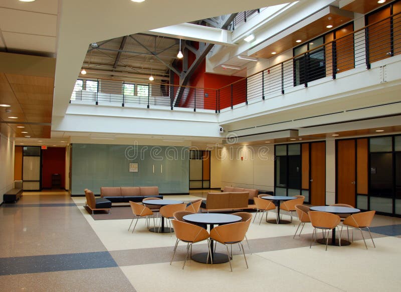 Modern Architecture - Atrium Stock Image - Image of commercial ...