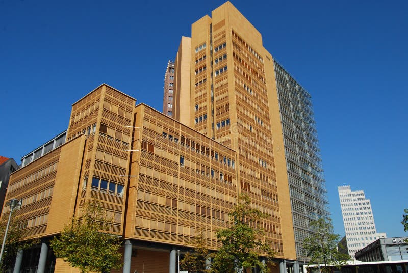 Modern Architecture in Berlin Stock Image - Image of crystal ...