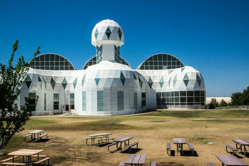 Modern Architecture at Biosphere 2 Stock Image - Image of arizona ...