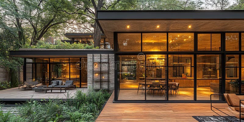 Modern Architecture Blends Seamlessly with Nature in a Serene ...