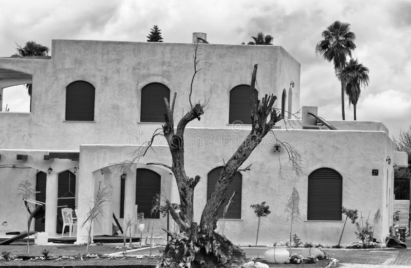 Modern Architecture with Blue Windows and Doors in Binyamina Israel ...