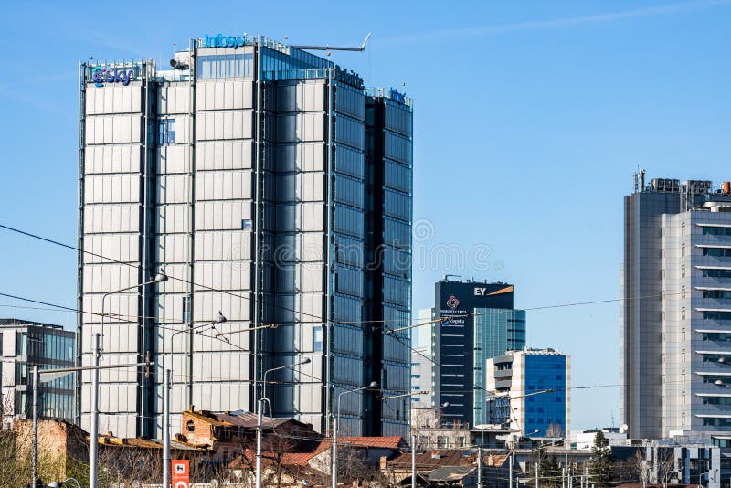 Modern Architecture in Bucharest City, Romania, 2022 Editorial Photo ...