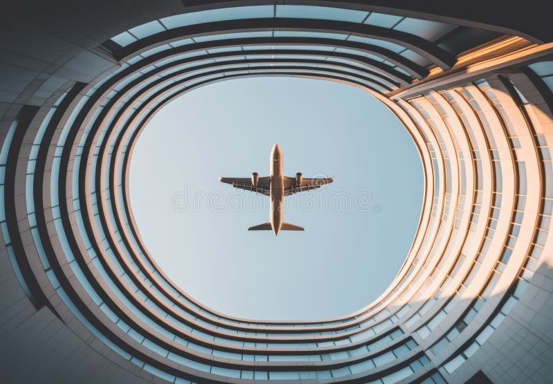 A Modern Architecture Building Captured from a Low Angle with an ...