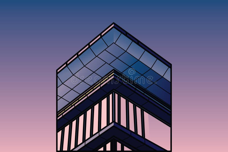 Modern Architecture Building Design. New Shape Building Icon Stock ...
