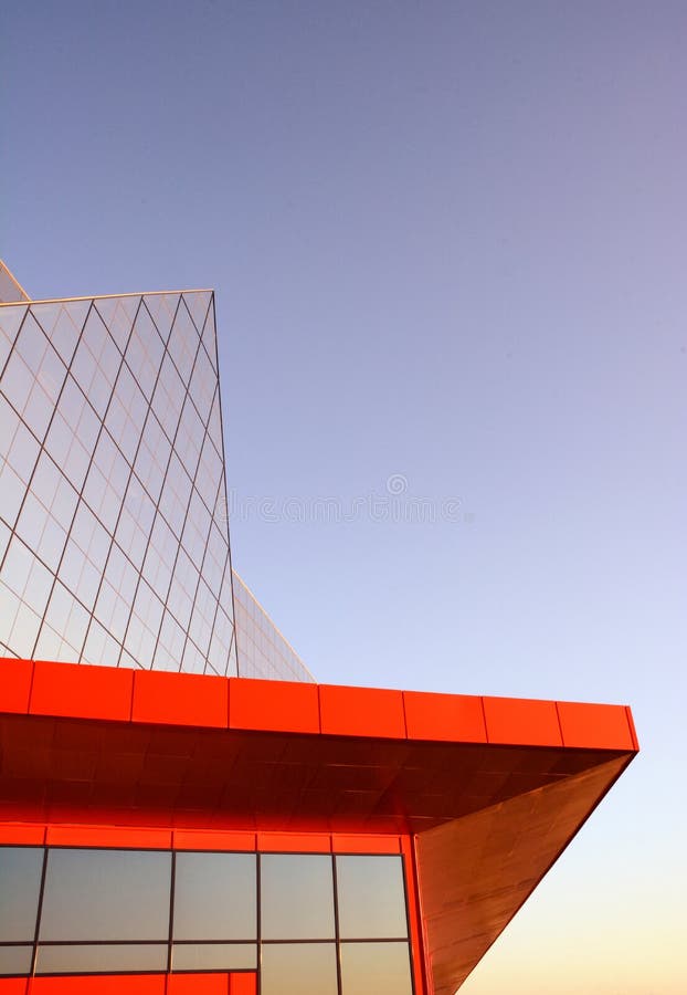 Modern Architecture. Building in High-tech Style Stock Photo - Image of ...