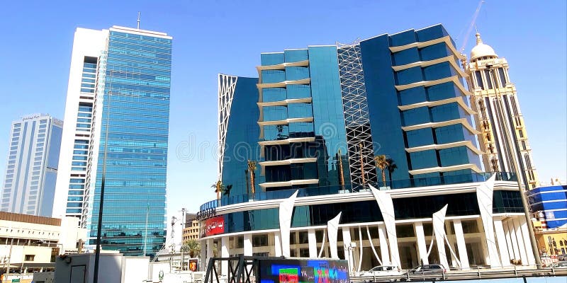 Modern Architecture Buildings In The Centre On Riyadh Editorial Stock ...
