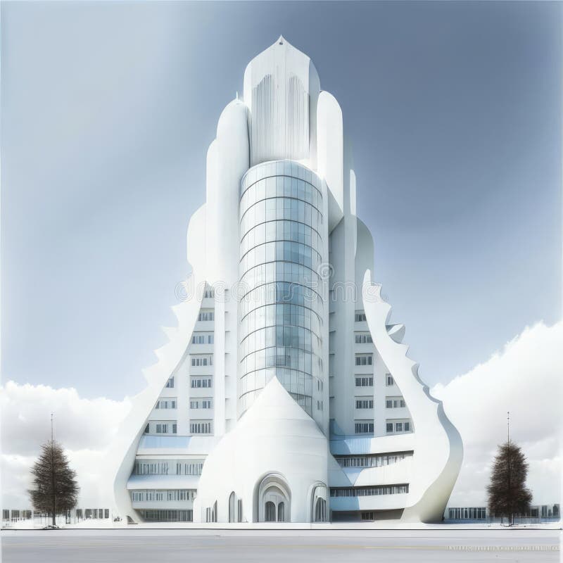 Modern Architecture of Buildings Stock Illustration - Illustration of ...