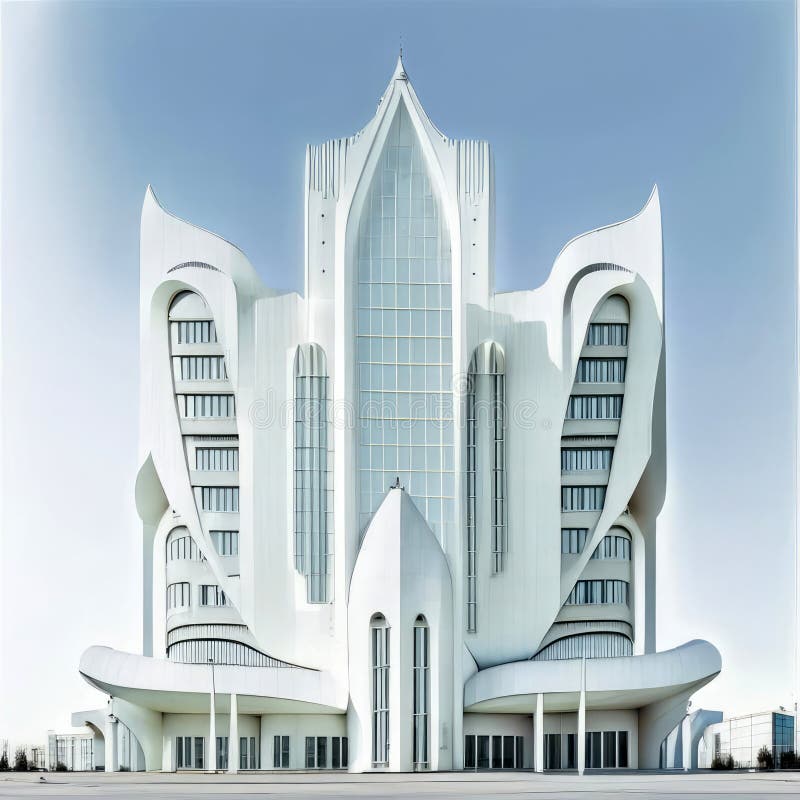 Modern Architecture of Buildings Stock Illustration - Illustration of ...