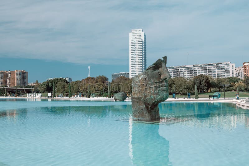 Modern Architecture Monument in the City of Arts and Sciences, Valencia ...
