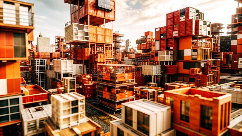 Modern Architecture in the City 3d Rendering Virtual Reality Generative ...