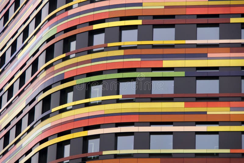 Modern Architecture with Colorful Structure Stock Photo - Image of ...