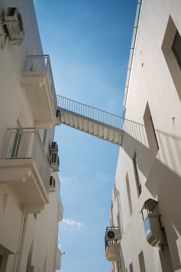 Modern Architecture with Connecting Staircase Stock Photo - Image of ...