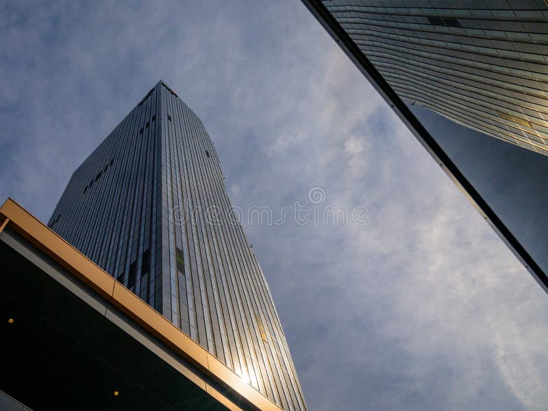 Modern Architecture of DC Tower in Vienna on a Sunny Day in Autumn ...